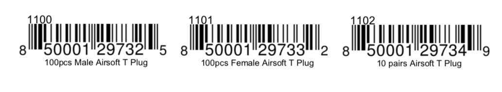 Airsoft T-Plug UPC Codes Available - Airsoft T-Plug Initiative
